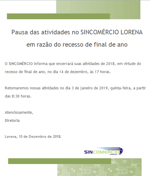 Sincomércio Lorena – Sindicato do Comércio Varejista de Lorena ...